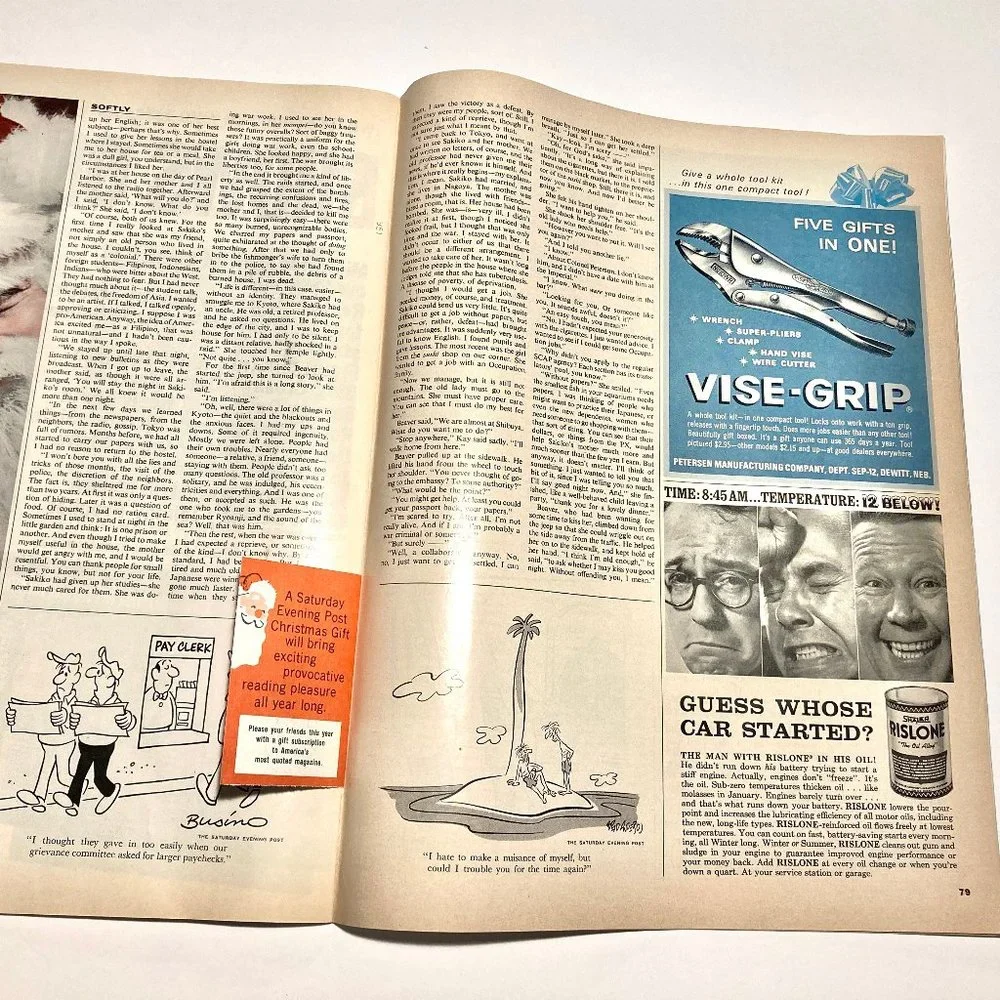 Vintage | Other | The Saturday Evening Post Magazine December 7 963 ...